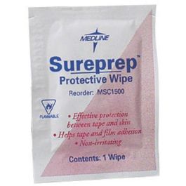 Case 1000 Medline Sureprep Skin Protectant Wipe MSC1500
