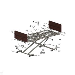 Parts List Prime Care P503 Bed Drive Medical