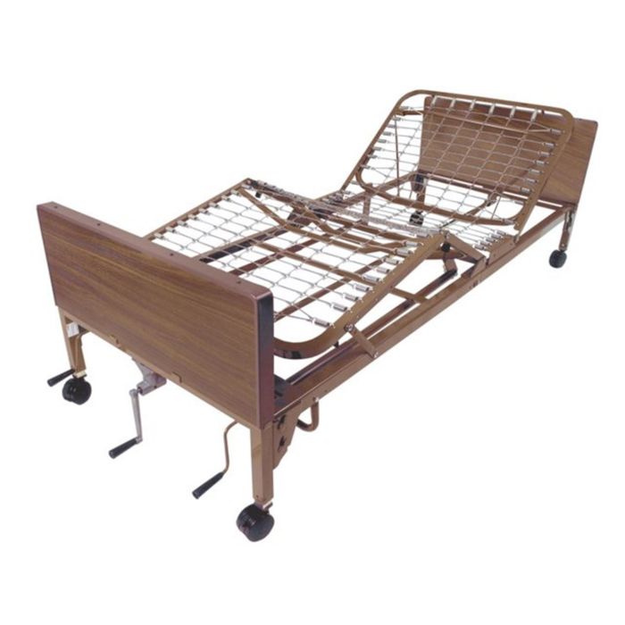 Multi Height Manual Hospital Bed, Frame Only Drive Medical 15003