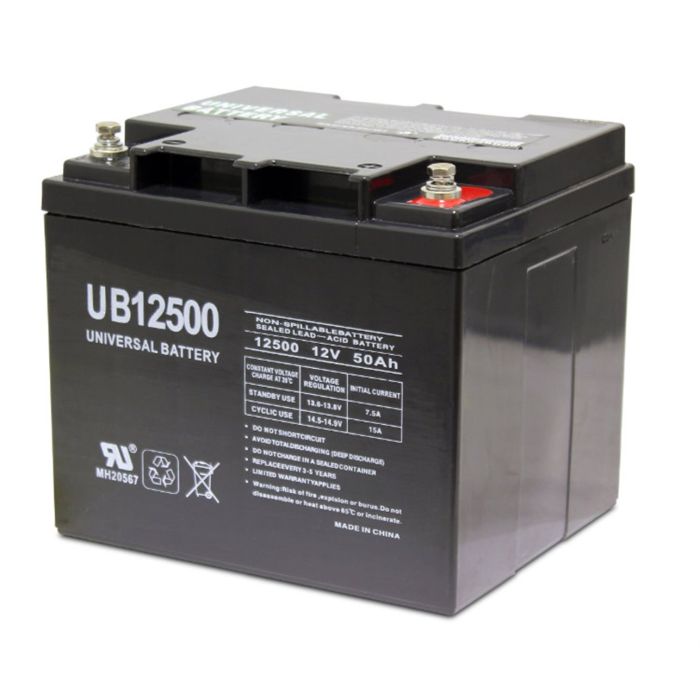 Mobility Scooter Battery Universal 50Ah, 12V, and a I4 UB12500