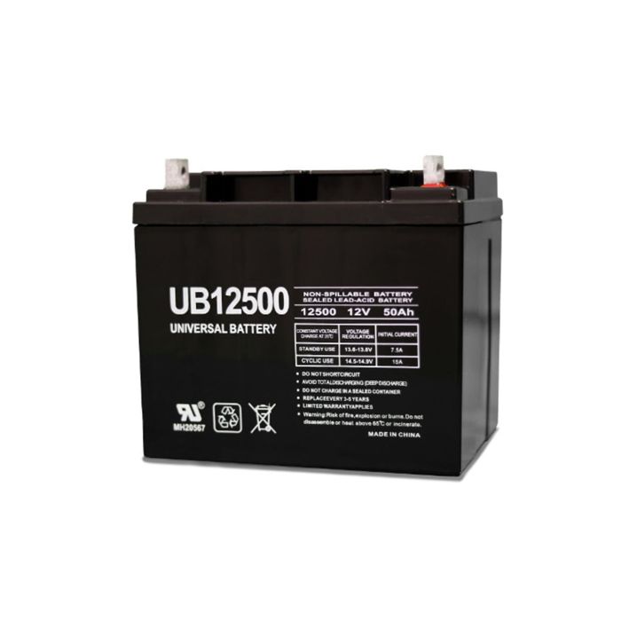Mobility Scooter Battery Universal 50Ah, 12V, and a L2 UB12500