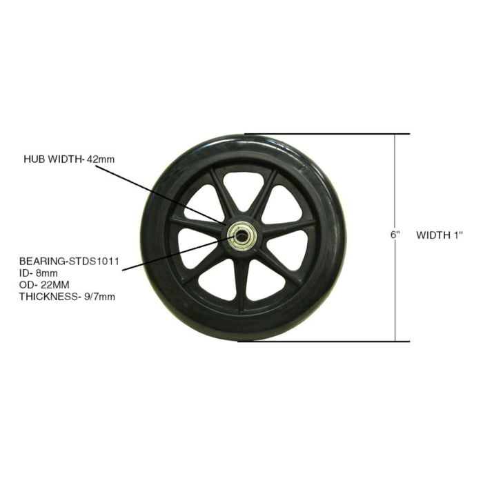 Front Wheel 10261 Rollators by Drive Medical 9505W1026112