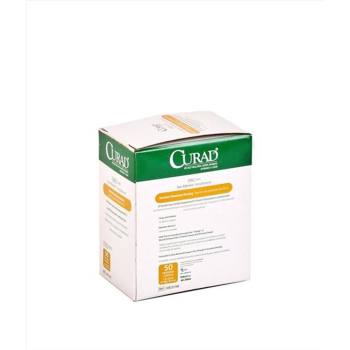 Box of Fifty Medline CURAD Sterile Xeroform Gauze CUR253180Z