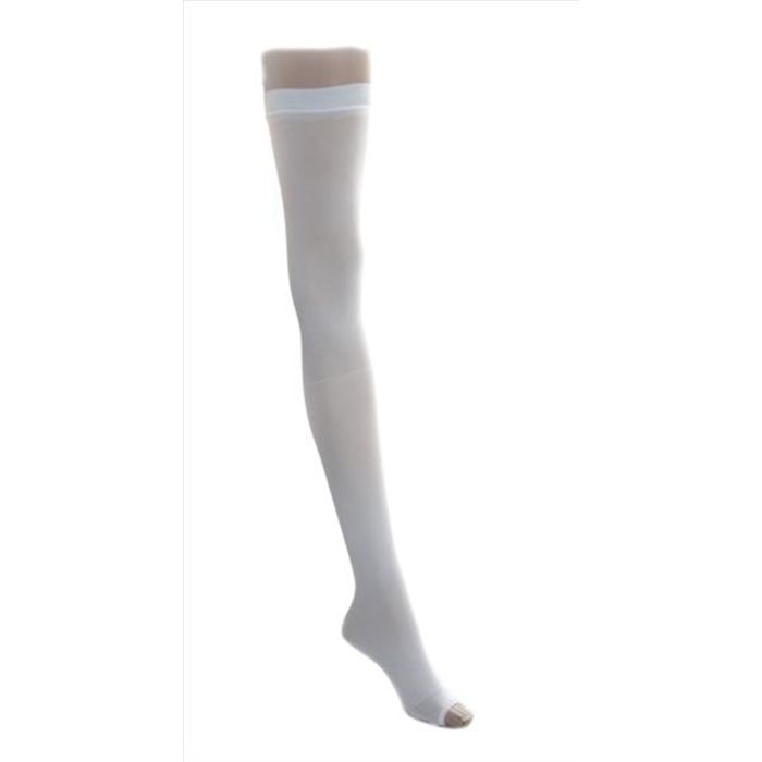 Six pair of Medline EMS Thigh Length Anti Embolism Stockings White Sma