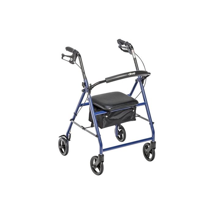 Economy Rollator 6" Wheels Blue Drive Medical r800rd