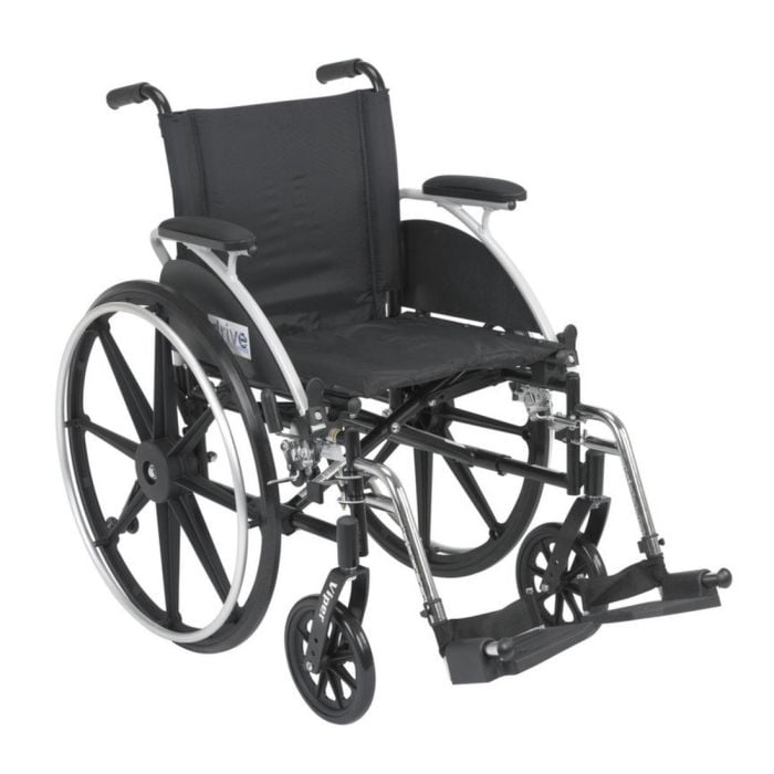 Viper Wheelchair 18" Seat Flip Back Arms Swing Away Footrest Drive l41