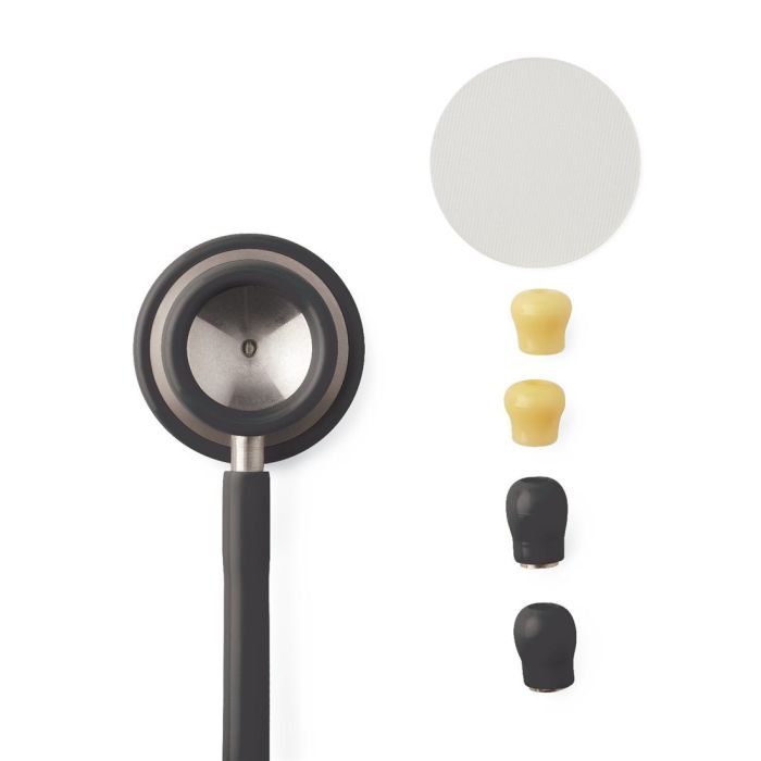 Medline Elite Stainless Steel Stethoscopes Black MDS92260