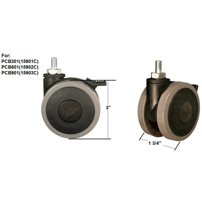 PrimeCare Drive Choice Bed 301 15901C Locking Caster SP01-TL500-37E