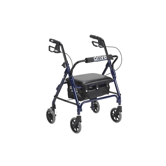 Junior Rollator Padded Seat Blue Drive Medical rtl10266cf