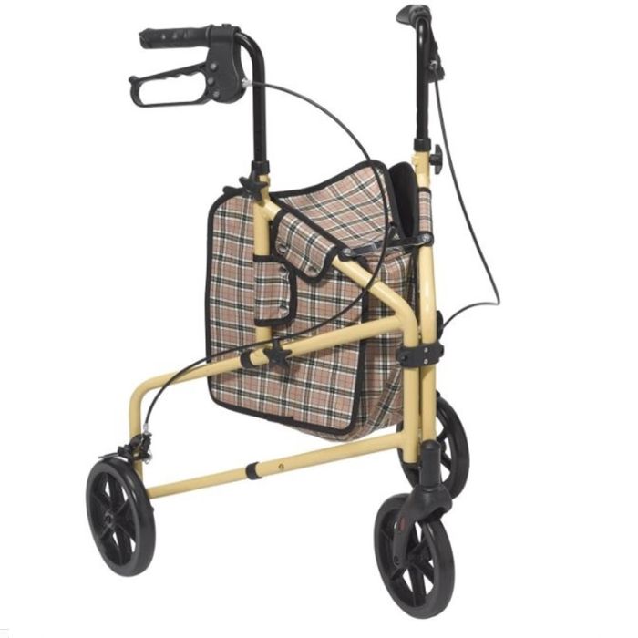 Winnie Lite Plaid 3 Wheel Walker Rollator Drive Medical 10289bl