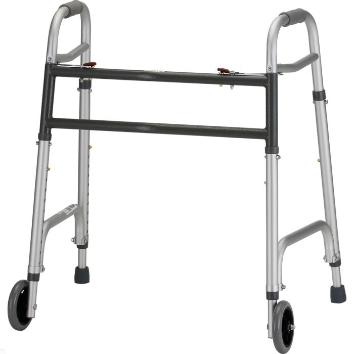 Heavy Duty Folding Walker 5 inch Wheels by Nova 4095DW5