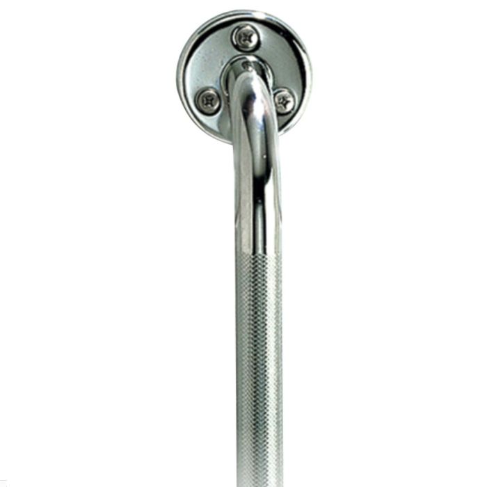 AquaSense Knurled Chrome Grab Bar (16 inches) by Drive Medical, 785-10