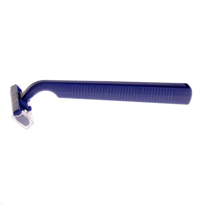 Box of Medline Twin Blade Facial Razors Blue BRN1312Z