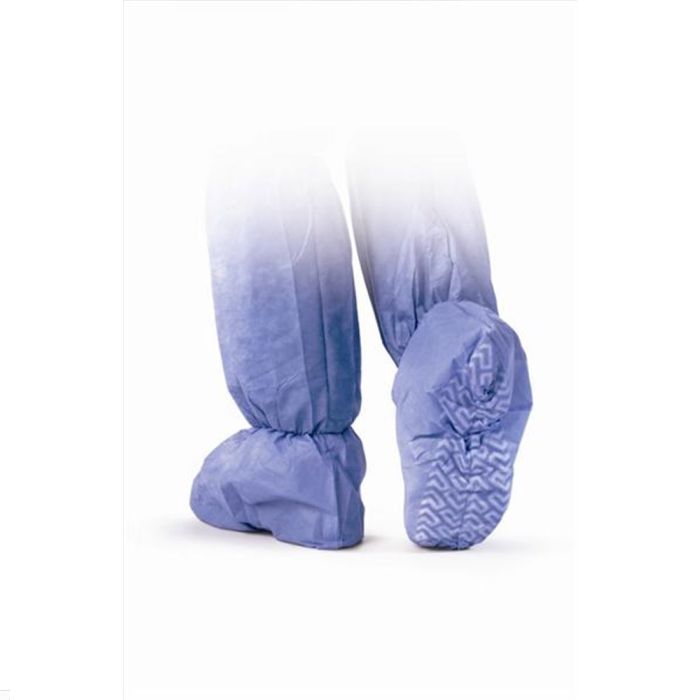 Case of Medline Non Skid Multi Layer Boot Covers Blue X Large NON27143