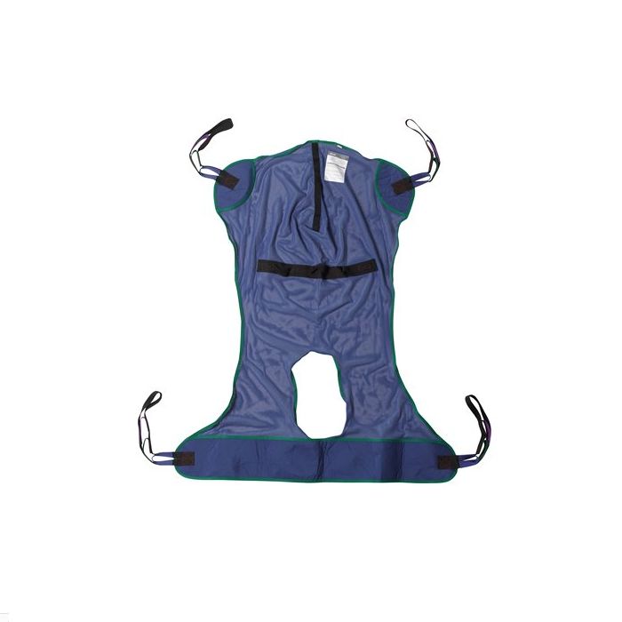 Medium Blue Patient Lift Sling Commode Cutout Drive Medical 13221m