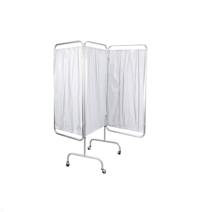Universal White Aluminum 3 Panel Privacy Screen Drive Medical 13508