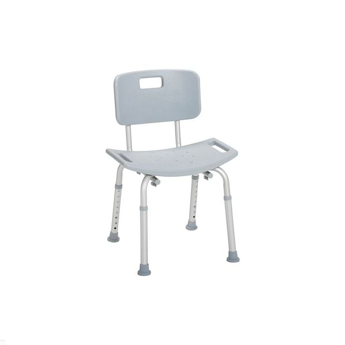 Bathroom Safety Shower Tub Bench Chair with Back Gray Drive Medical rt