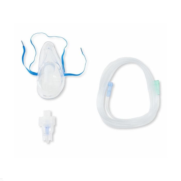 Medline Nebulizer Masks with 7 Foot Tubing, Five Universal HCS4485