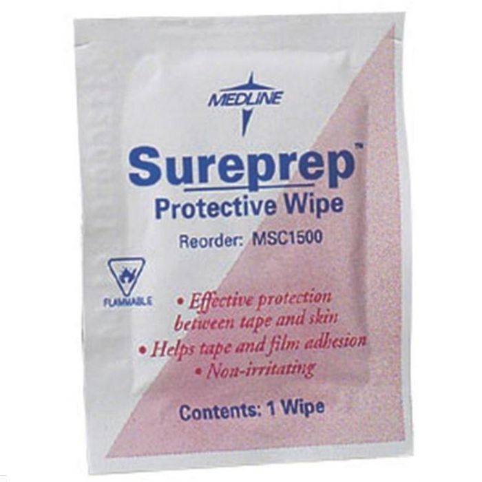 Case 1000 Medline Sureprep Skin Protectant Wipe MSC1500