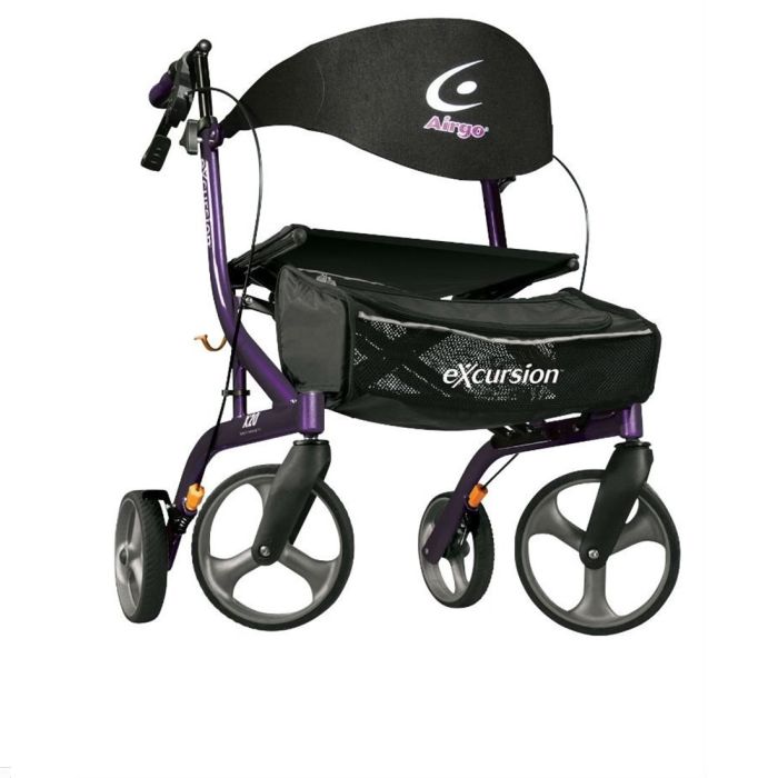 Airgo eXcursion X20 (Purple) Lightweight Side-fold Rollator by Hugo 70