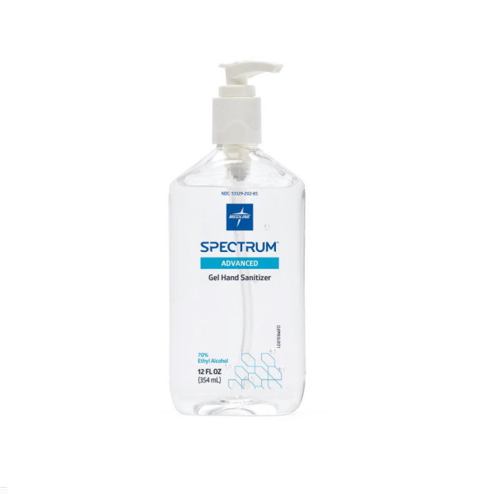 Hand Sanitizers, Spectrum Advanced Gel Hand Sanitizer by Medline, HH70