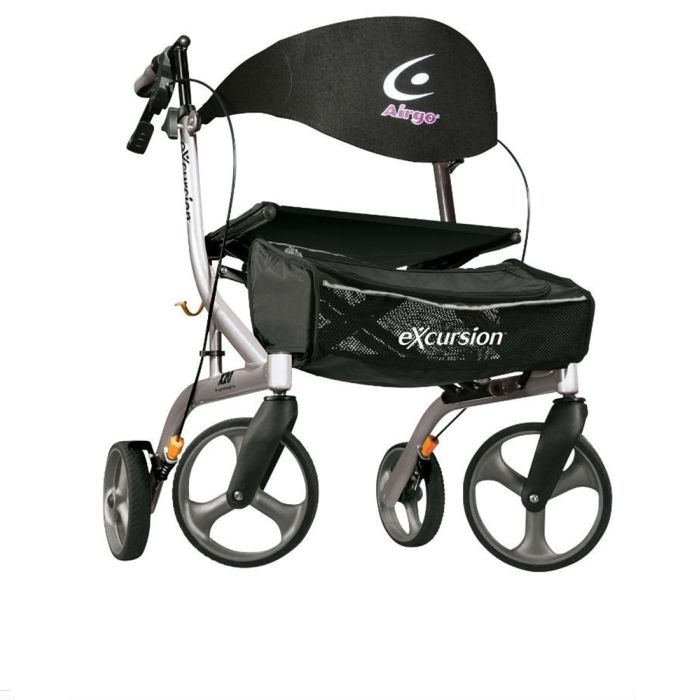 Airgo eXcursion X20 (White) Lightweight Side-fold Rollator by Hugo 700